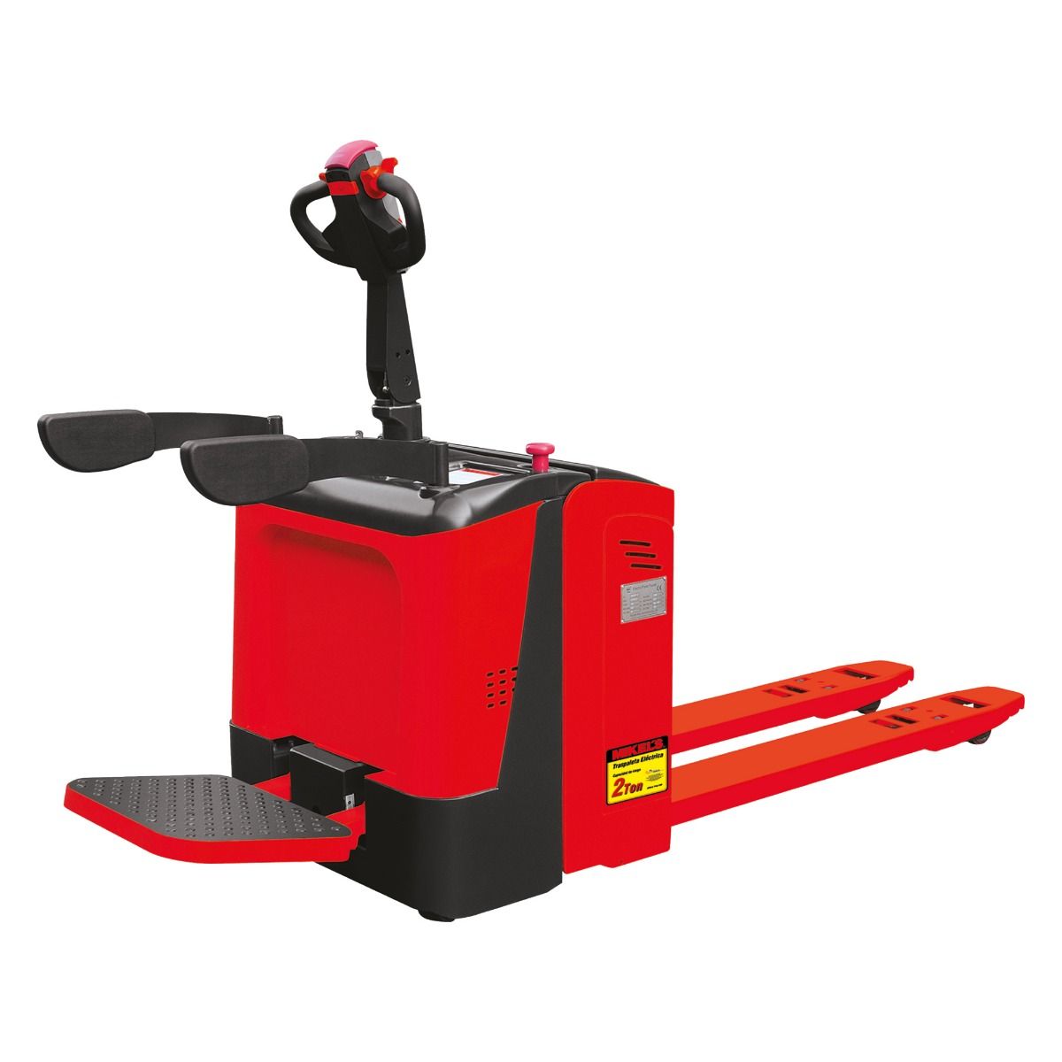 Patin de carga eléctrico de 2 tonelada - hombre a bordo